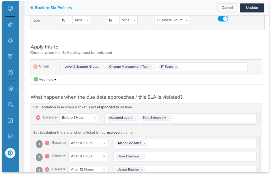SLA Management | IT Service Management - Freshservice | Freshworks