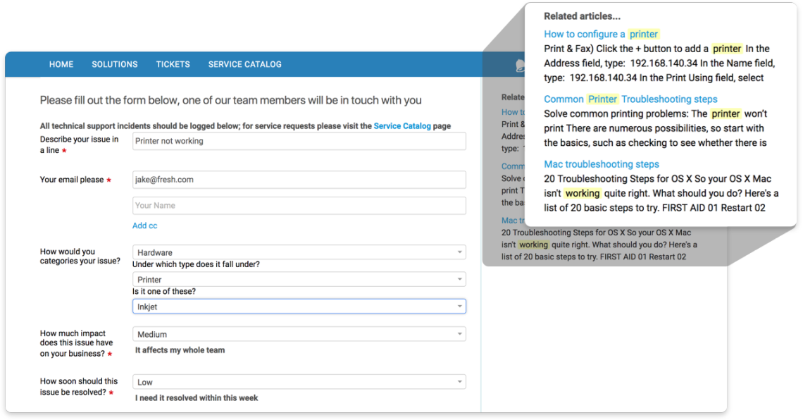 Knowledge Base for your IT Support - Freshservice | Freshworks