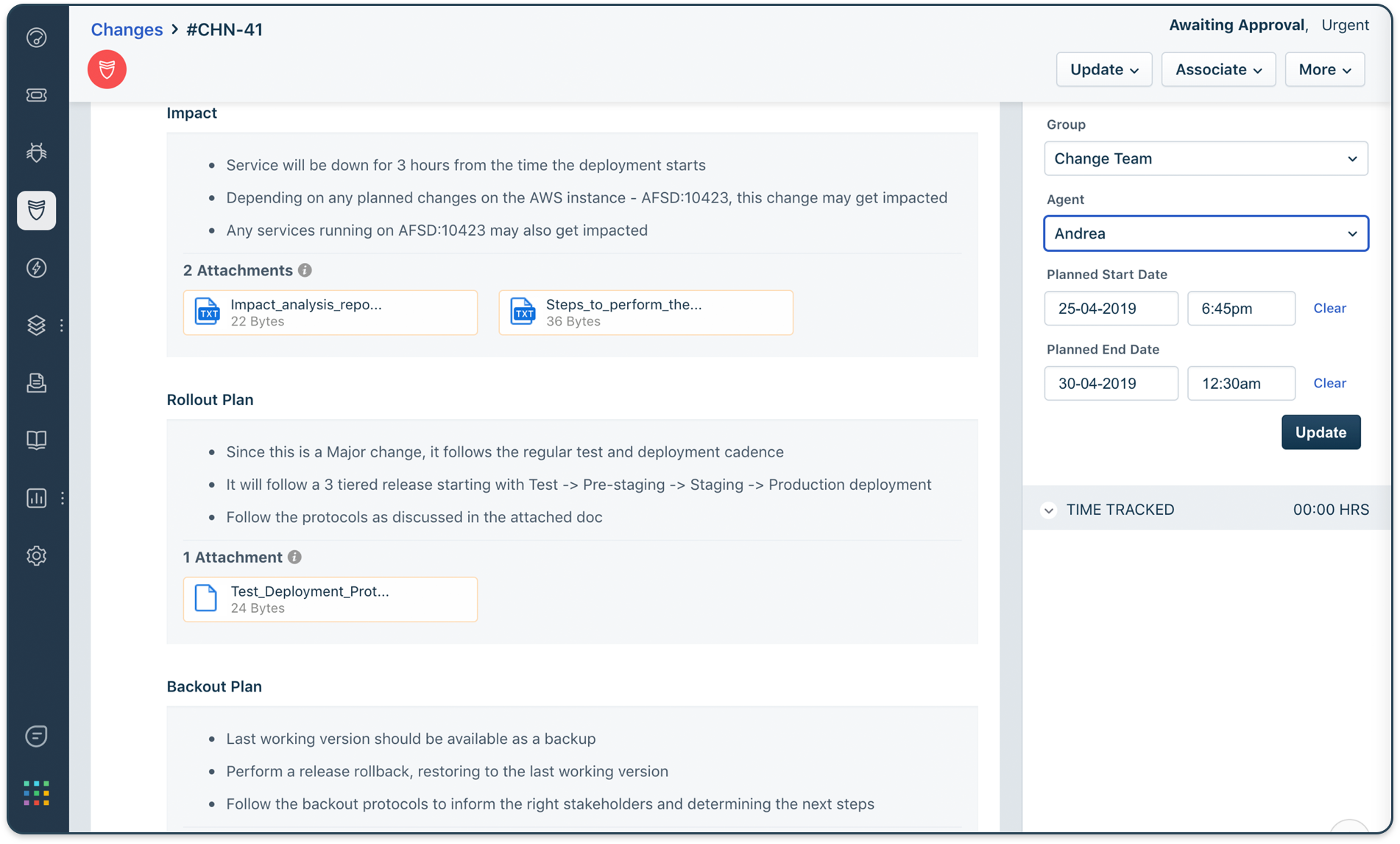 Best IT Change Management Software - Freshservice