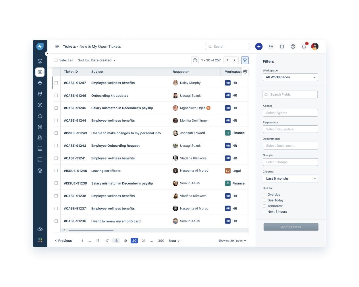 Freshservice Workspaces | Freshworks